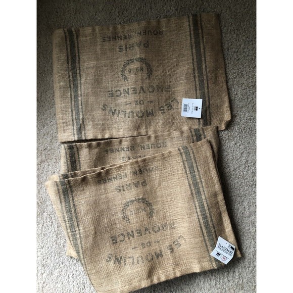 Unbranded | Dining | Now Designs Burlap 4 Tables Placements 8x12 | Poshmark